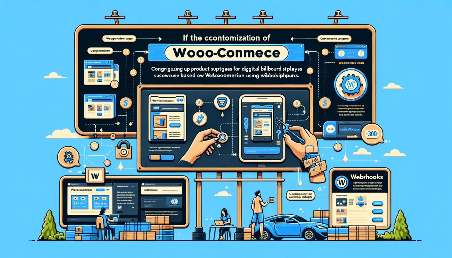 Transforming WooCommerce for Digital Billboard Sites via Webhooks